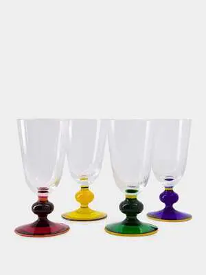 La DoubleJ Perfetto Glasses Set Of 4 - Multicolour