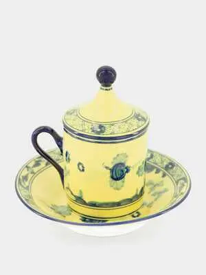 GINORI 1735 Citrino Coffee Cup With Cover