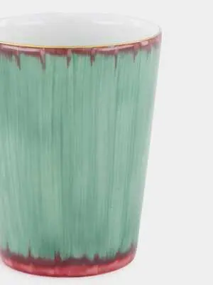 MARIE DAAGE Gobelet Ruban In Gray And Deep Wine