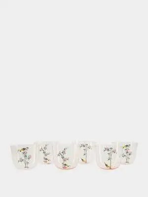 LOBMEYR Garden Of Paradise Tumbler Set Of 6 - Multicolour