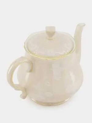 GINORI 1735 Meringa Oriente Italiano Porcelain Teapot - Beige