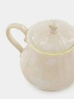 GINORI 1735 Meringa Oriente Italiano Porcelain Teapot - Beige