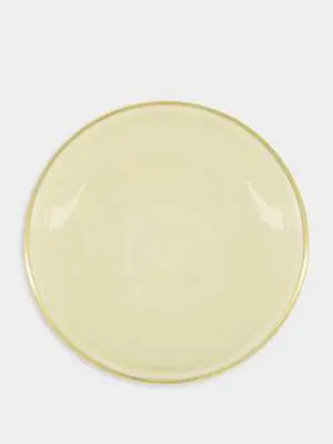 GINORI 1735 Diva Porcelain Butter Dish - Yellow