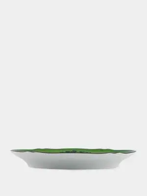 GINORI 1735 Oriente Italiano Malachite Oval Platter - Green