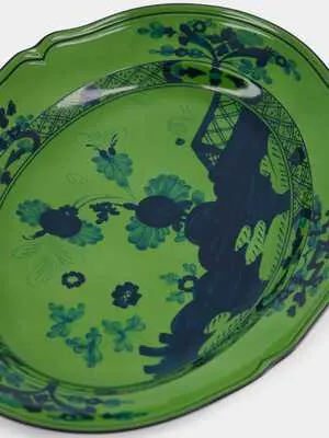 GINORI 1735 Oriente Italiano Malachite Oval Platter - Green