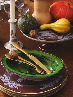 GINORI 1735 Ginori 1735 Oriente Italiano Malachite Oval Platter Green