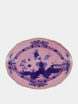GINORI 1735 Oriente Italiano Azalea Oval Platter Pink
