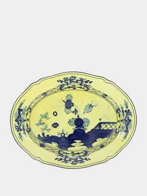 GINORI 1735 Oriente Italino Citrino Oval Platter - Yellow
