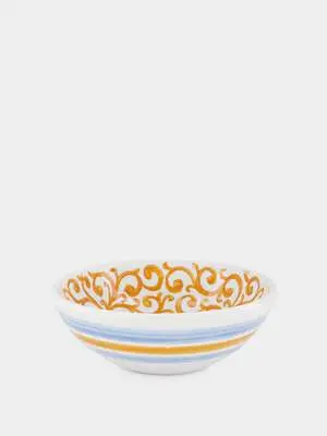 LES-OTTOMANS Handpainted Faces Ceramic Bowl