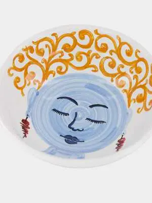 LES-OTTOMANS Handpainted Faces Ceramic Bowl