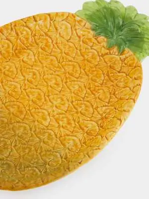 LES-OTTOMANS Pineapple Ceramic Serving Platter