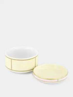 GINORI 1735 Giallo Porcelain Diva Sugar Bowl - Yellow