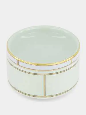 GINORI 1735 Porcelain Diva Sugar Bowl - Green