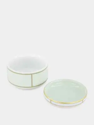GINORI 1735 Porcelain Diva Sugar Bowl - Green