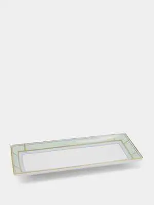 GINORI 1735 Verde Porcelain Diva Rectangular Tray