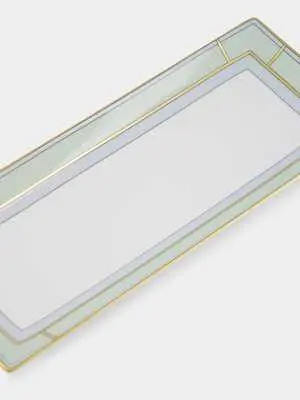 GINORI 1735 Verde Porcelain Diva Rectangular Tray