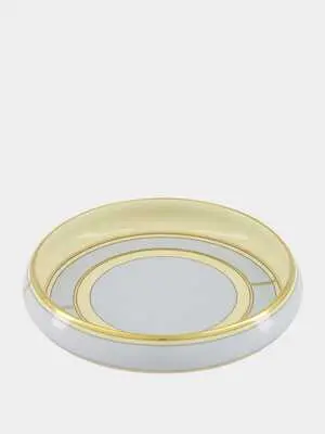 GINORI 1735 Light Diva Round Porcelain Change Tray - Blue