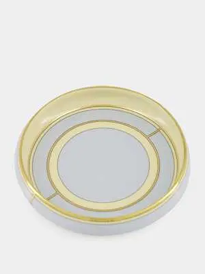 GINORI 1735 Light Diva Round Porcelain Change Tray - Blue