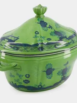 GINORI 1735 Oriente Italiano Malachite Tureen