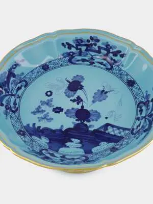 GINORI 1735 Oriente Italiano Porcelain Fruit Holder - Blue