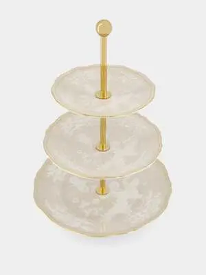 GINORI 1735 Oriente Italiano 3-tier Serving Stand - Beige