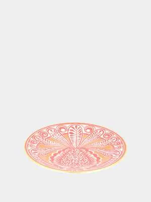 La DoubleJ Set Of 2 Pineapple Dessert Plates - Red