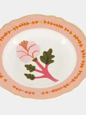 BITOSSI Flower Soup/pasta Plate - Orange