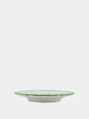 LES-OTTOMANS Sopho Tropical Dessert Plate - White