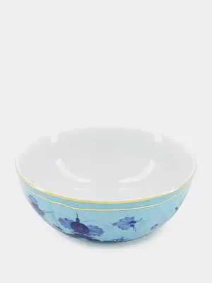 GINORI 1735 Oriente Italiano Iris Porcelain Bowl - Blue