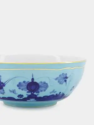 GINORI 1735 Oriente Italiano Iris Porcelain Bowl - Blue