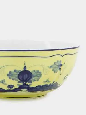 GINORI 1735 Oriente Italiano Citrino Porcelain Bowl - Yellow