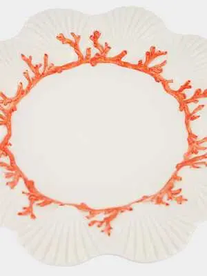 LES-OTTOMANS Saint Jacques Dessert Plate - White