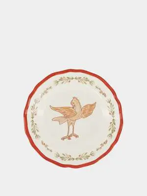 PAULA LIVING Seagull Handpainted Dessert Plate - Beige