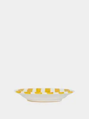 POPOLO Ocher Stripe Dessert Plate