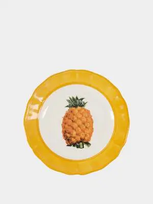 LES-OTTOMANS Botanical Pineapple Dessert Plate