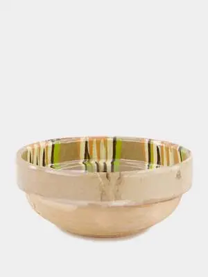 Madam Stoltz Hand-painted Earthenware Bowl - Multicolour