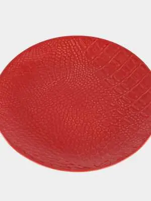 HOUSE OF CAPRICORN Jacaré Ceramic Dessert Plate