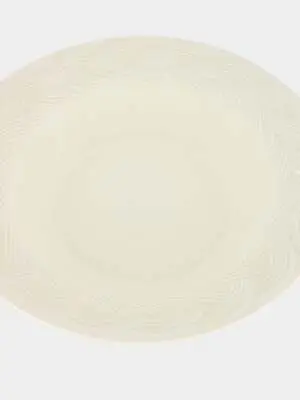 HOUSE OF CAPRICORN Vime Ceramic Soup Plate - White