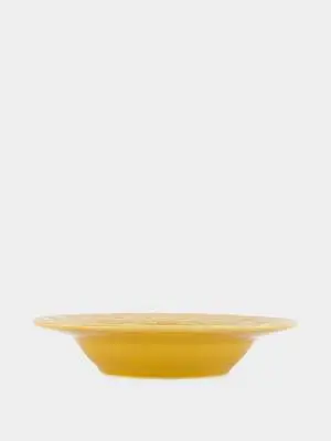 HOUSE OF CAPRICORN Vime Ceramic Soup Plate - Yellow