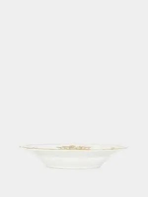 GINORI 1735 Oriente Italiano Aurum Soup Plate - White