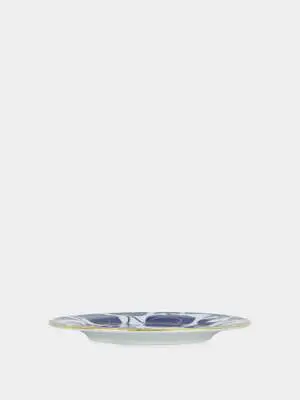 La DoubleJ Wildbird And Bianco Porcelain Dessert Plate Set Of 2 - Blue