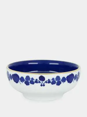 La DoubleJ Porcelain Snack Bowl Set Of 2 - Blue