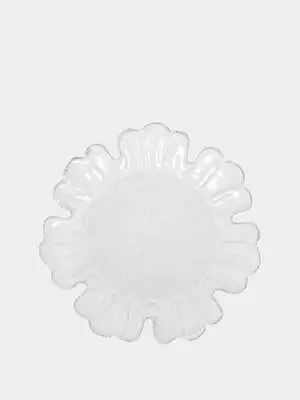 ASTIER DE VILLATTE Dinner Plate Chou With Seven Petals - White