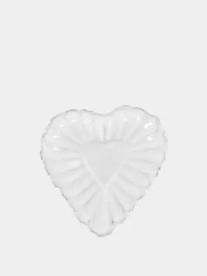 ASTIER DE VILLATTE Micro Heart Dish - White