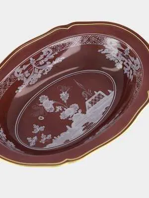 GINORI 1735 Castagna Oriente Italiano Oval Bowl