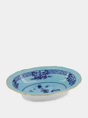 GINORI 1735 Oriente Italiano Oval Porcelain Bowl - Blue