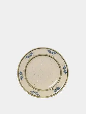 HOUSE OF CAPRICORN Hand-painted Lusitano Leaf Stoneware Dessert Plate - Multicolour