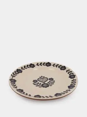 HOUSE OF CAPRICORN Hand-painted Viana Stoneware Dinner Plate