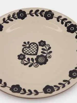 HOUSE OF CAPRICORN Hand-painted Viana Stoneware Dinner Plate