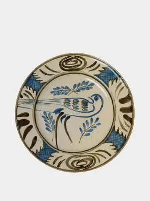 HOUSE OF CAPRICORN Hand-painted Lusitano Bird Stoneware Dinner Plate - Multicolour